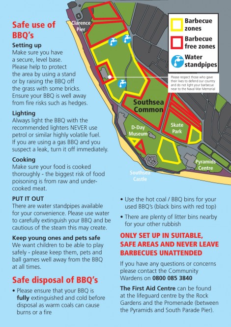 Southsea Common Barbecue Zones | Strong Island